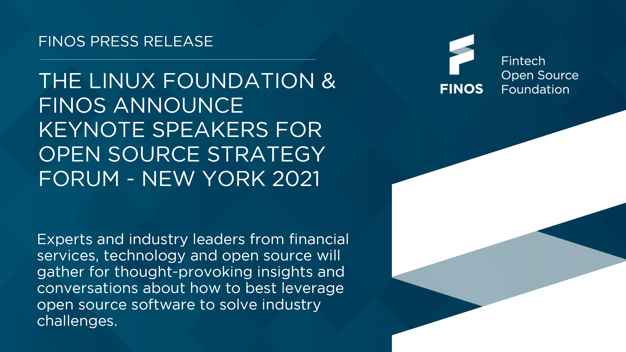 The Linux Foundation and Fintech Open Source Foundation Announce ... The Linux Foundation and Fintech Open Source Foundation Announce ...